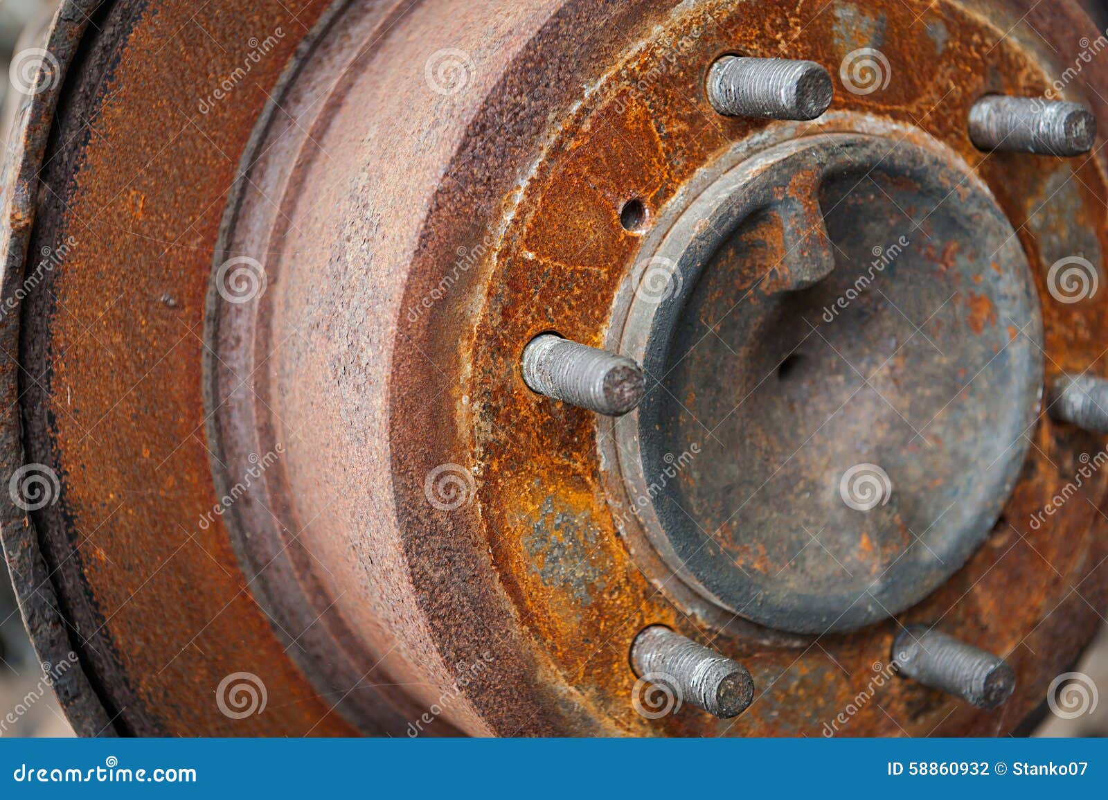 Rusted car brake disc stock photo. Image of ecology, close - 58860932