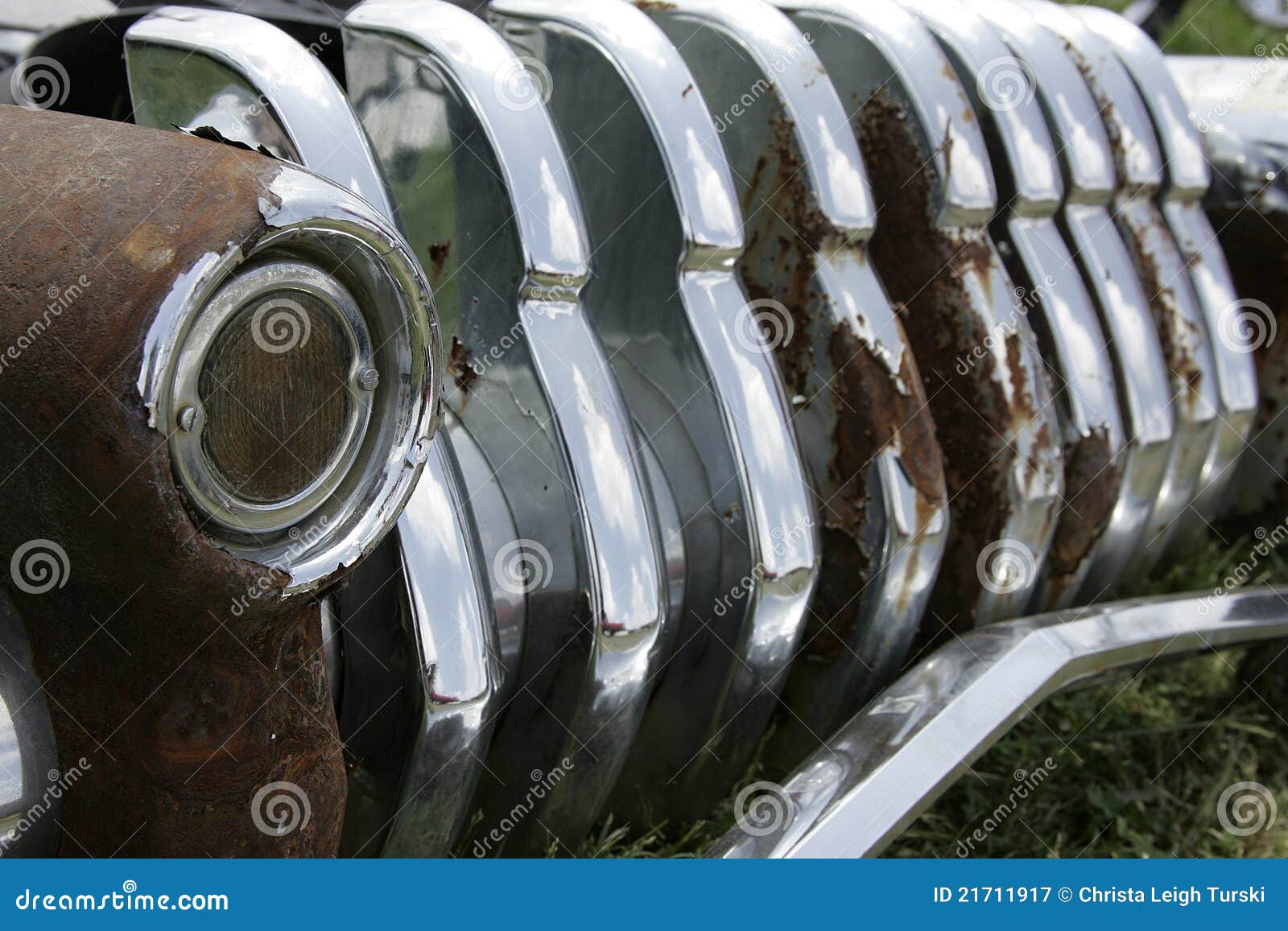 Rusted Car Bumper stock image. Image of rusted, green - 21711917