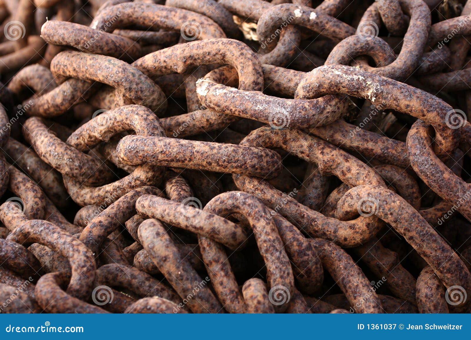 Rusted chain stock image. Image of jail, detail, metal - 1361037