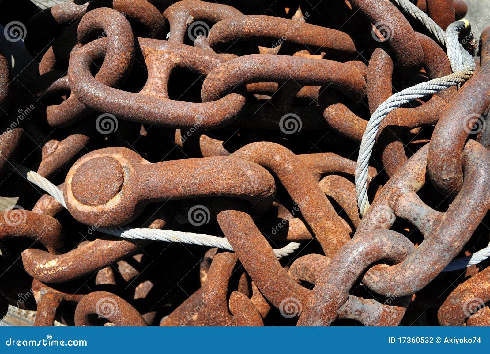 Rusted chain stock photo. Image of aged, corroded, rust - 17360532