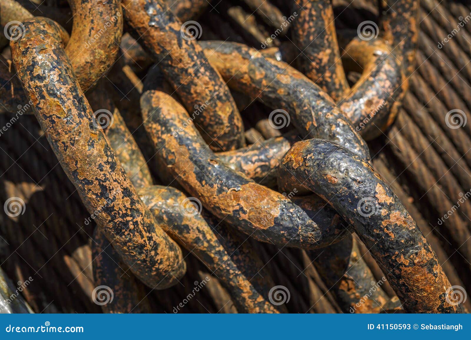 Rusted chains stock image. Image of grunge, corrosion - 41150593
