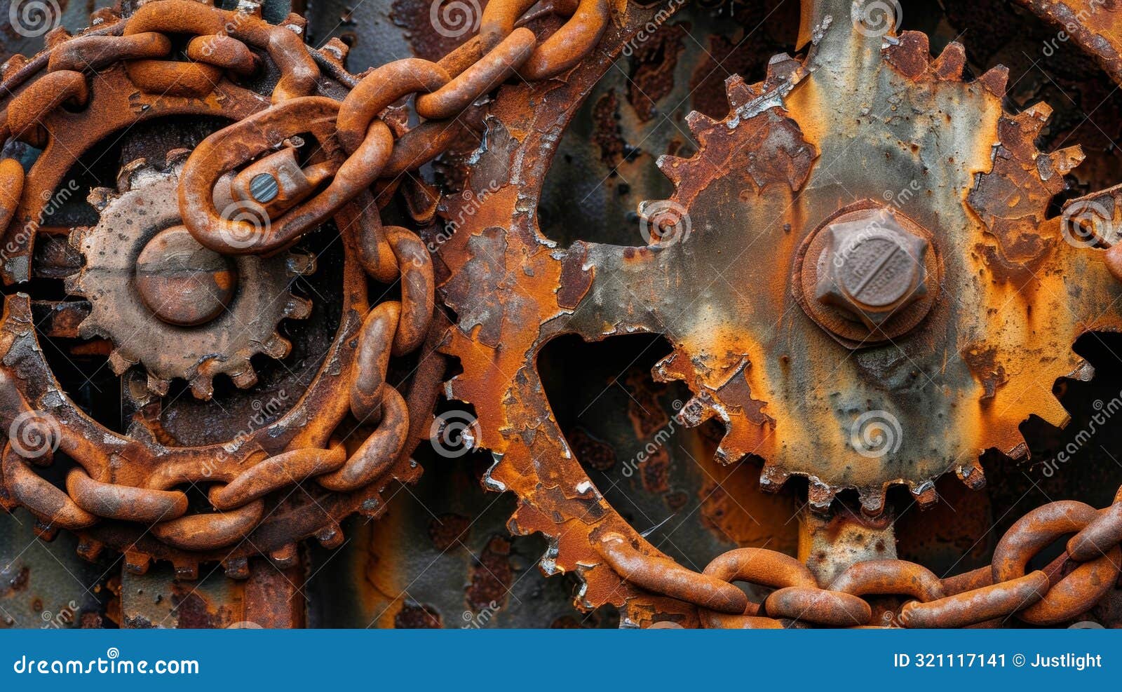 Rusted Cogs and Gears a Composition of Rusted Chains and Gears ...