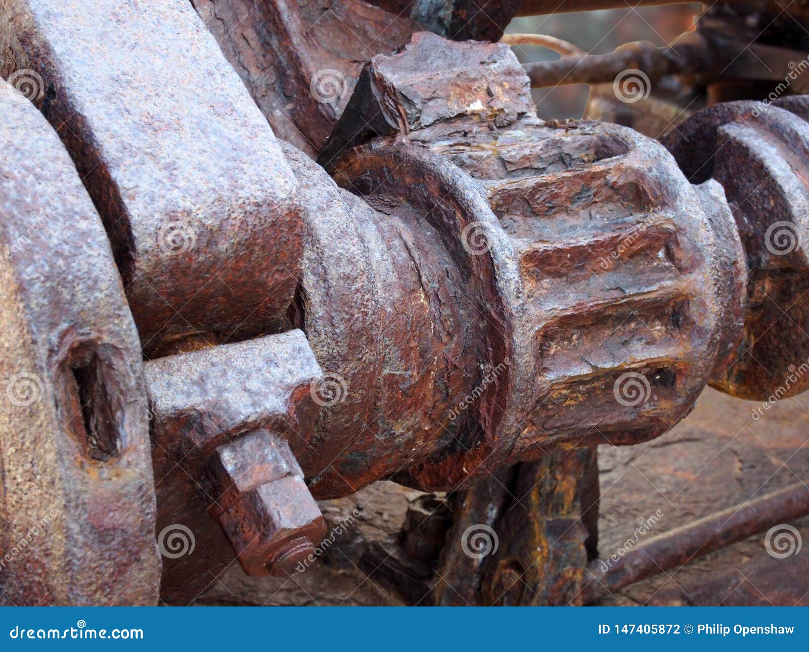 Rusted Cogs and Gears on an Old Broken Industrial Machine Stock Photo ...