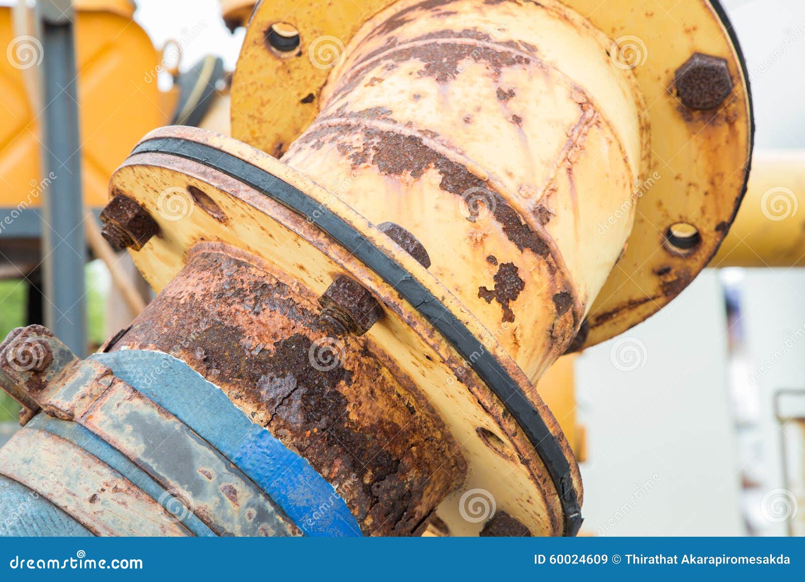 Rusted conduit stock image. Image of iron, brown, industry - 60024609