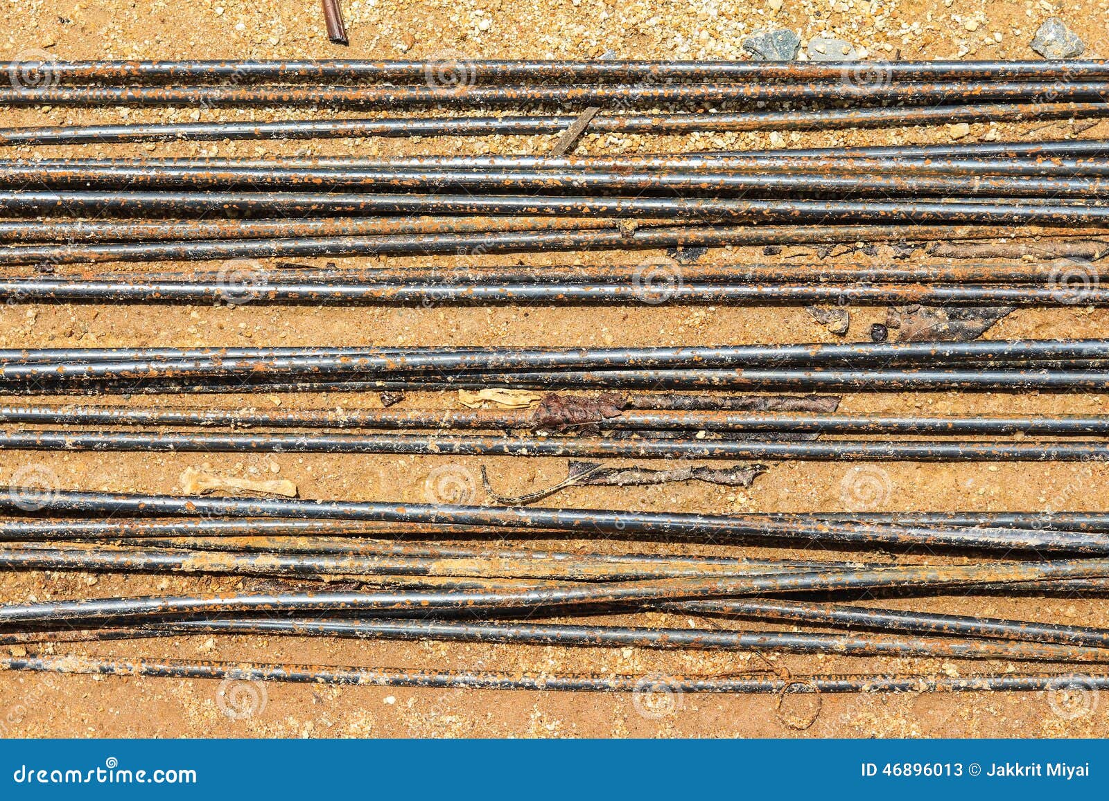 Rusted Construction Beam On The Street.construction Background.Outside ...