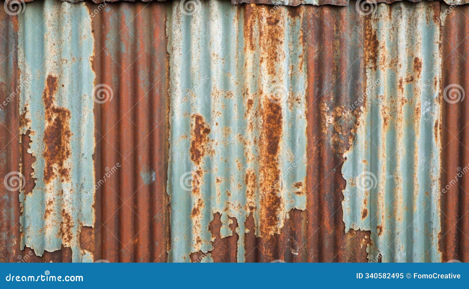 Rusted Corrugated Metal Sheet Stock Illustration - Illustration of ...