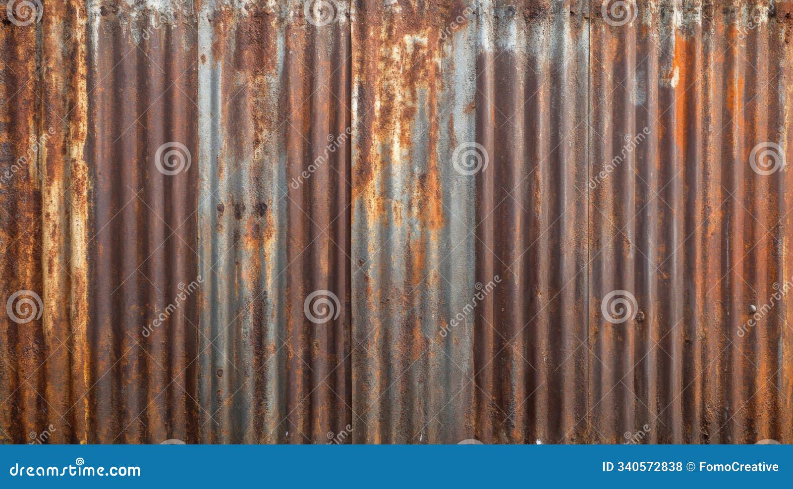 Rusted Corrugated Metal Sheet Wall Texture Royalty-Free Stock Image ...
