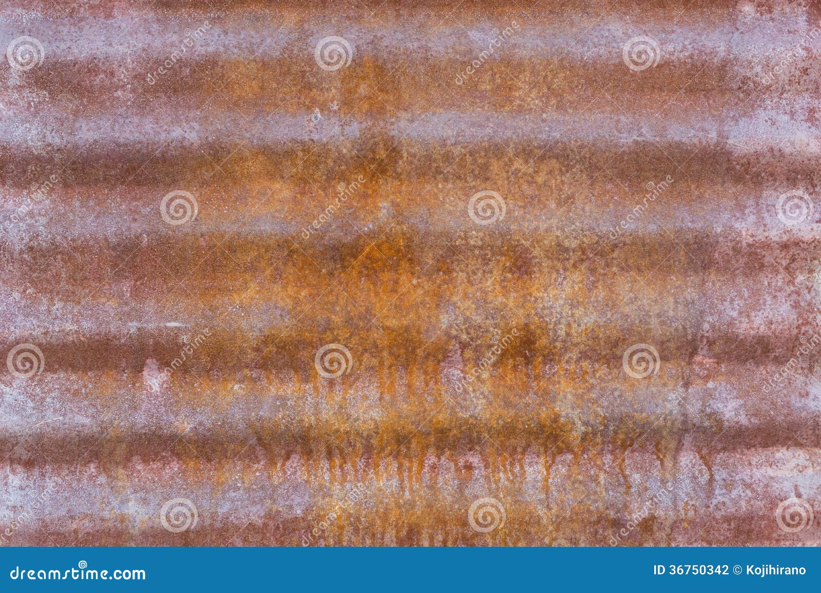 Rusted Corrugated Steel Panel Stock Photo - Image of diagonal, rusted ...