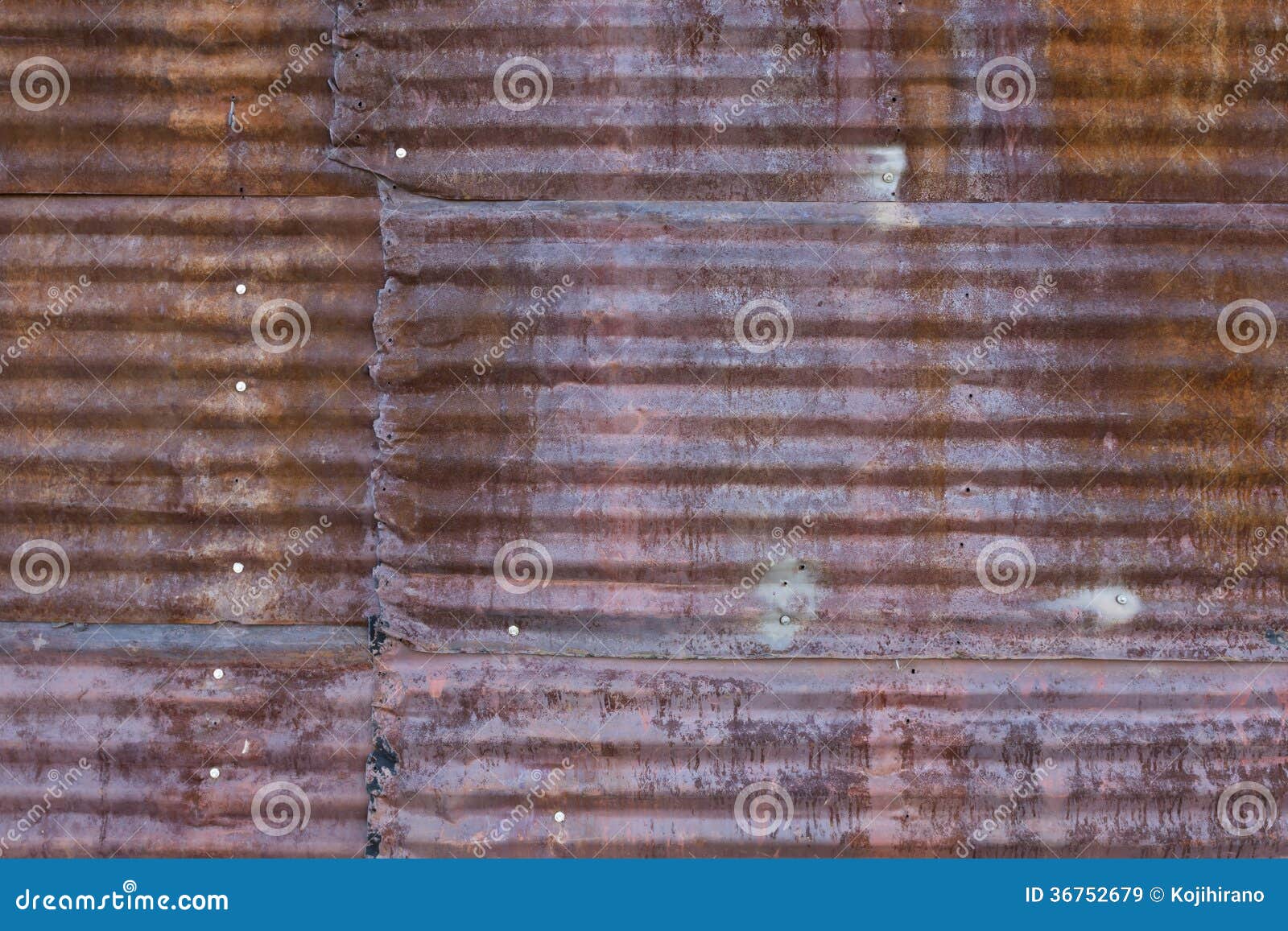 Rusted Corrugated Steel Panel Stock Image - Image of macro, surface ...