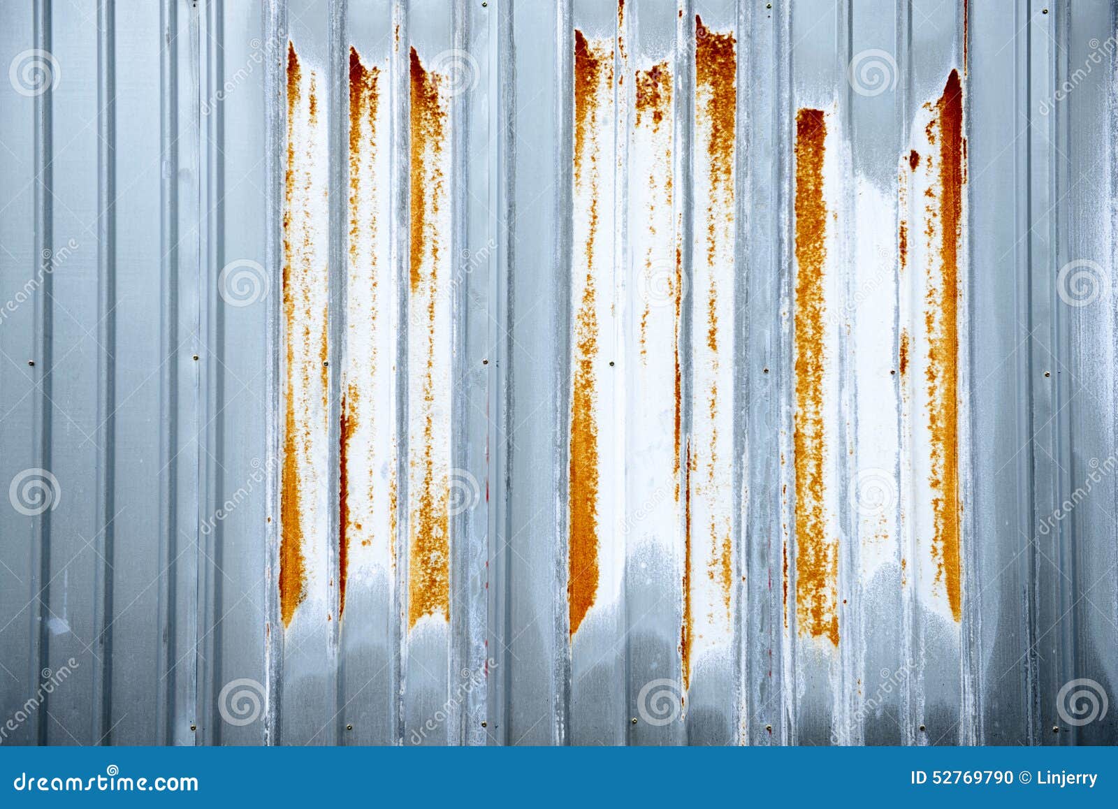 Rusted Corrugated Steel Sheet. Stock Photo - Image of exterior ...