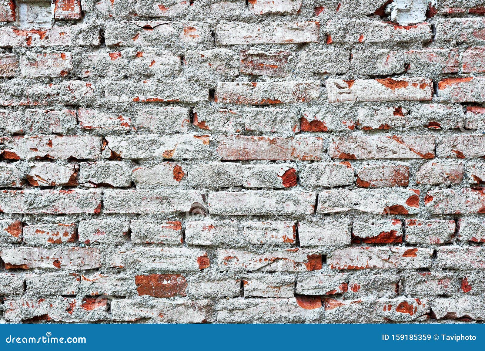 Rusted damaged brick wall stock image. Image of grunge - 159185359