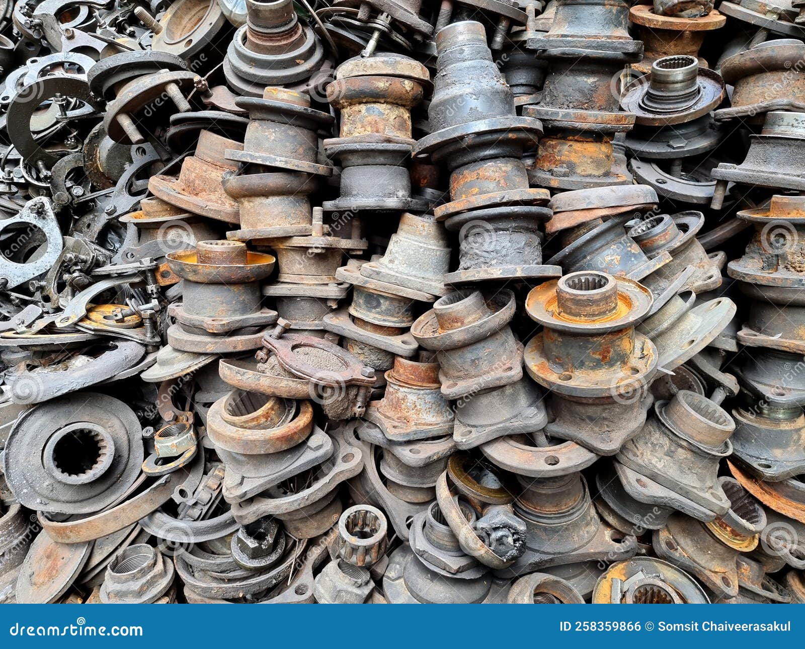 Rusted and Damaged Old Car Part Stock Photo - Image of mechanical ...