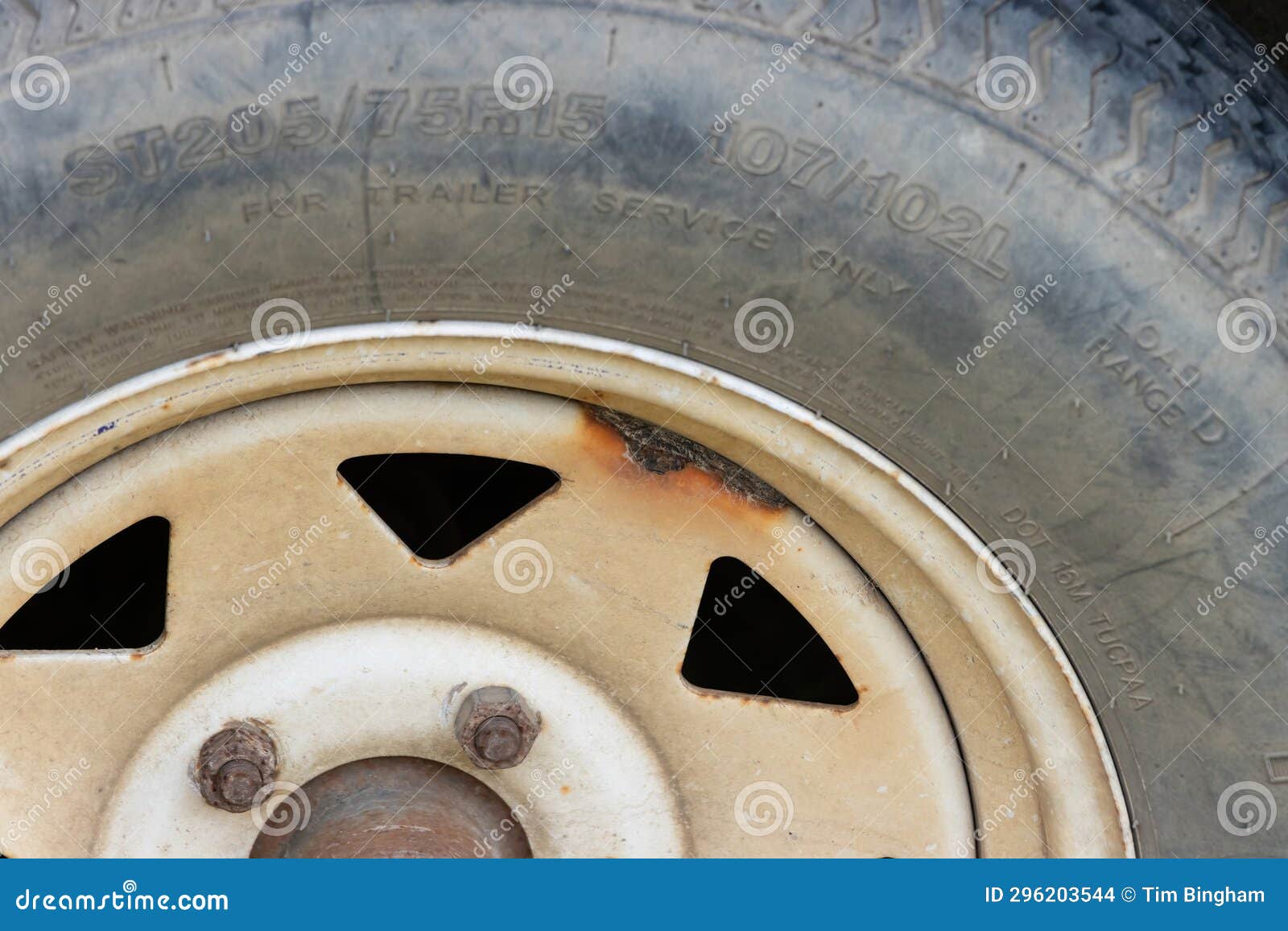 Rusted and damaged wheel stock photo. Image of vehicle - 296203544