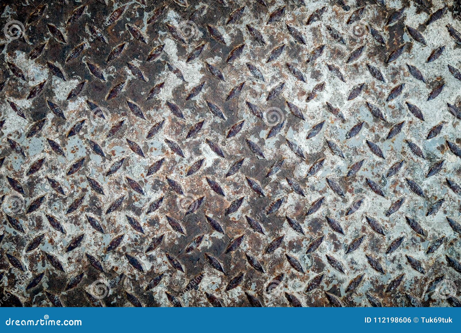 Rusted Diamond Plate Steel Texture- Black And White Royalty-Free Stock ...