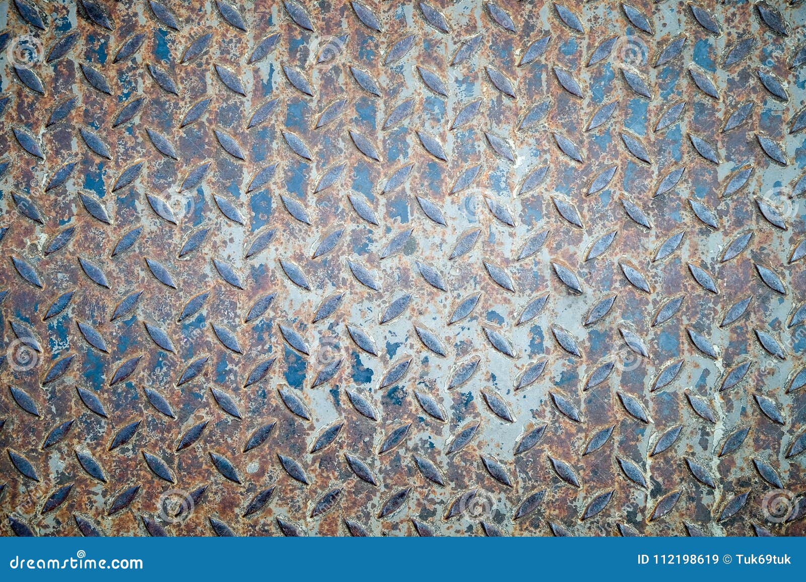 Rusted Diamond Steel Plate Background Texture Stock Image - Image of ...