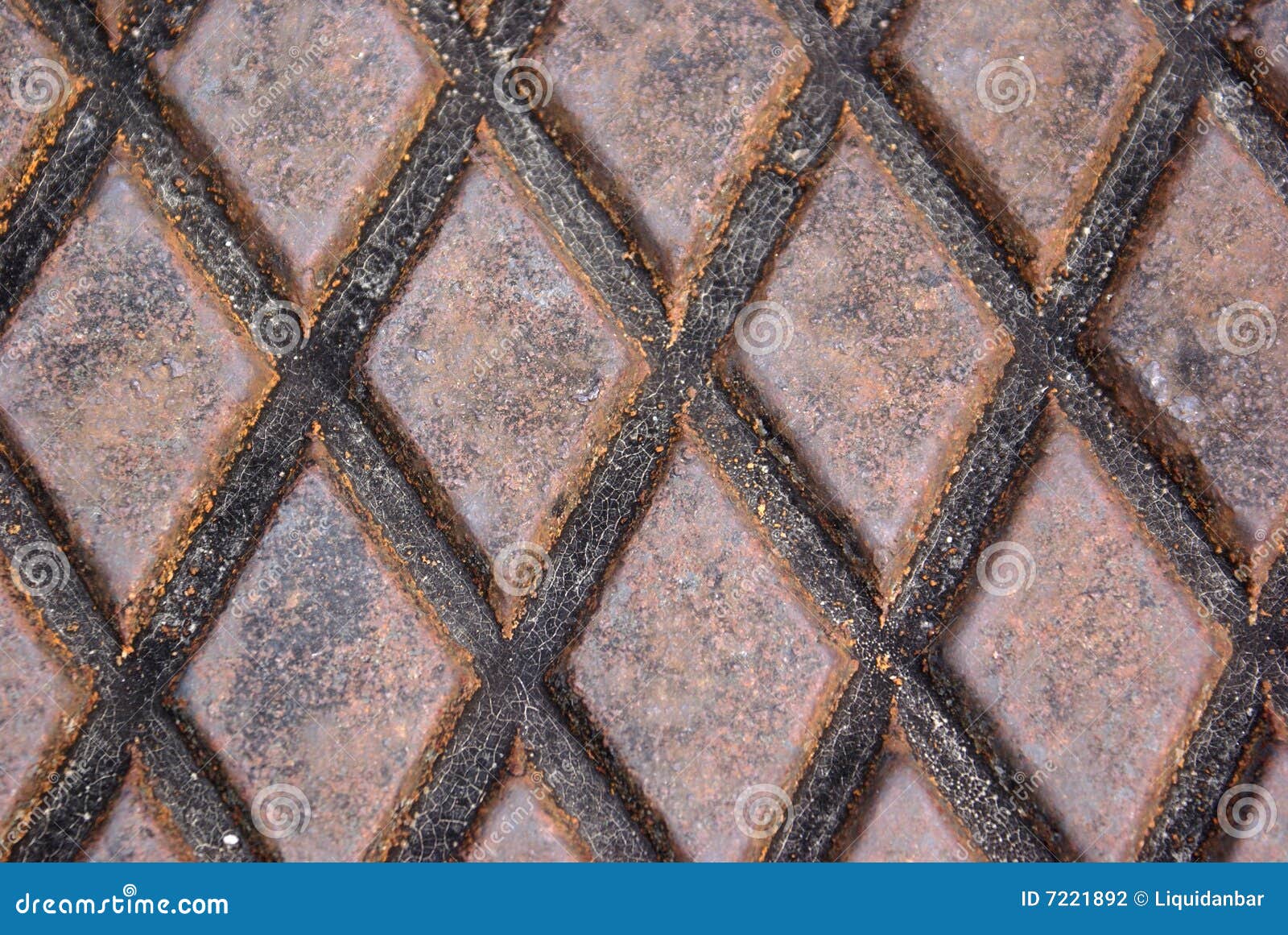 Rusted Diamonds stock photo. Image of pattern, shape, material - 7221892