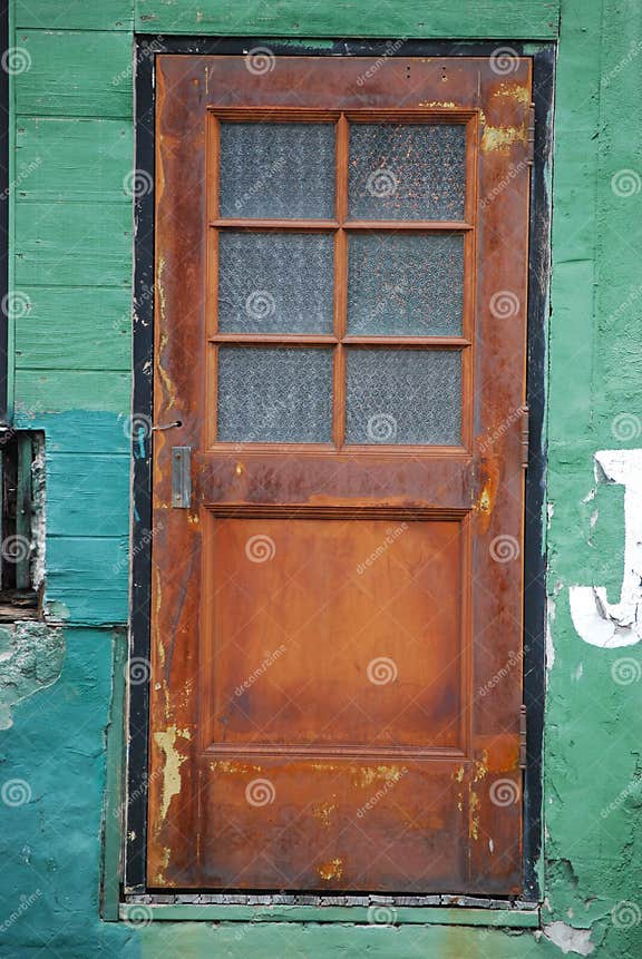 Rusted door stock photo. Image of green, rusted, window - 8406246