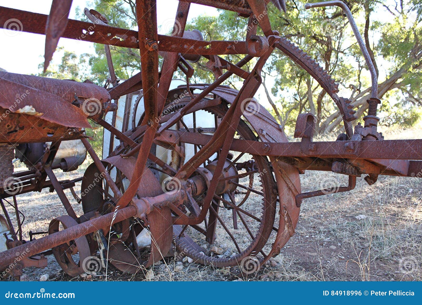 Rusted Farm Equipment stock photo. Image of rusted, tractor - 84918996