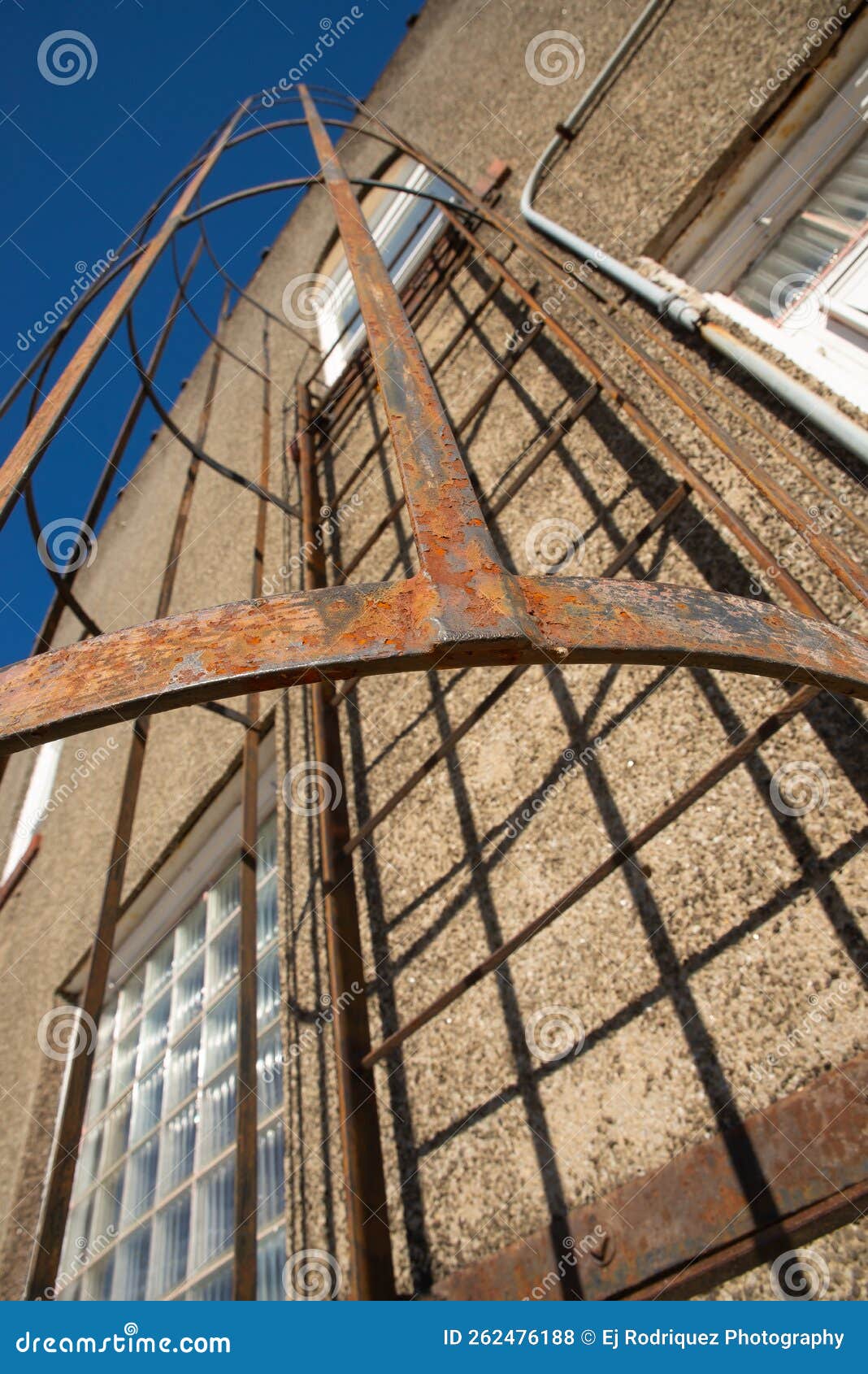 Old fire escape stock photo. Image of emergency, concrete - 262476188