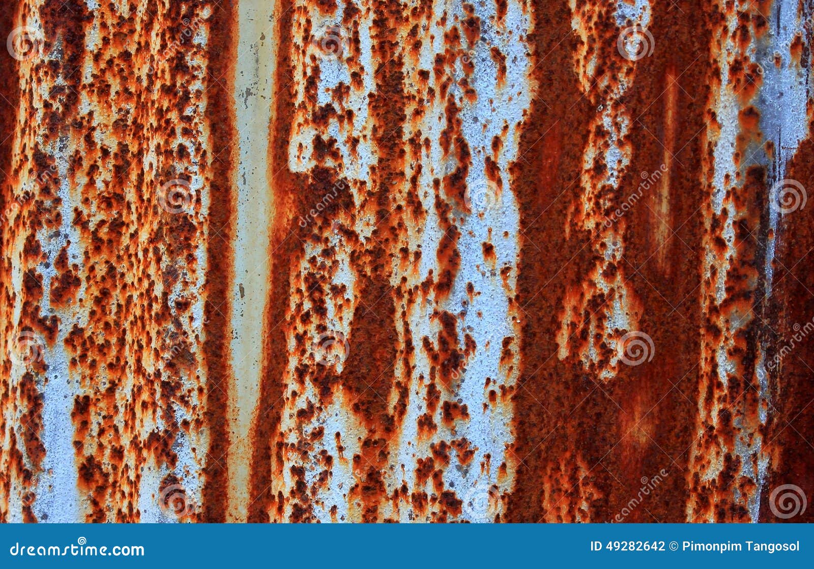 Rusted Galvanized Iron Plate Stock Photo - Image of paint, metallic ...