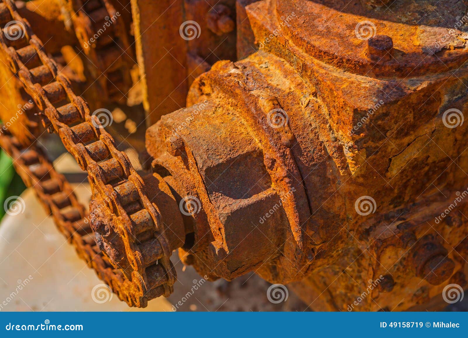 Rusted Gear Mechanism Close Up View Stock Image - Image of metallic ...