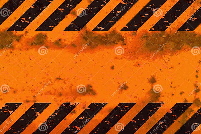 Rusted Hazard Stripes Sign stock illustration. Illustration of layout ...