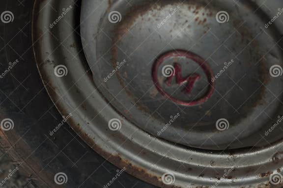 Hub Cap stock photo. Image of rusted, hubcap - 136516064