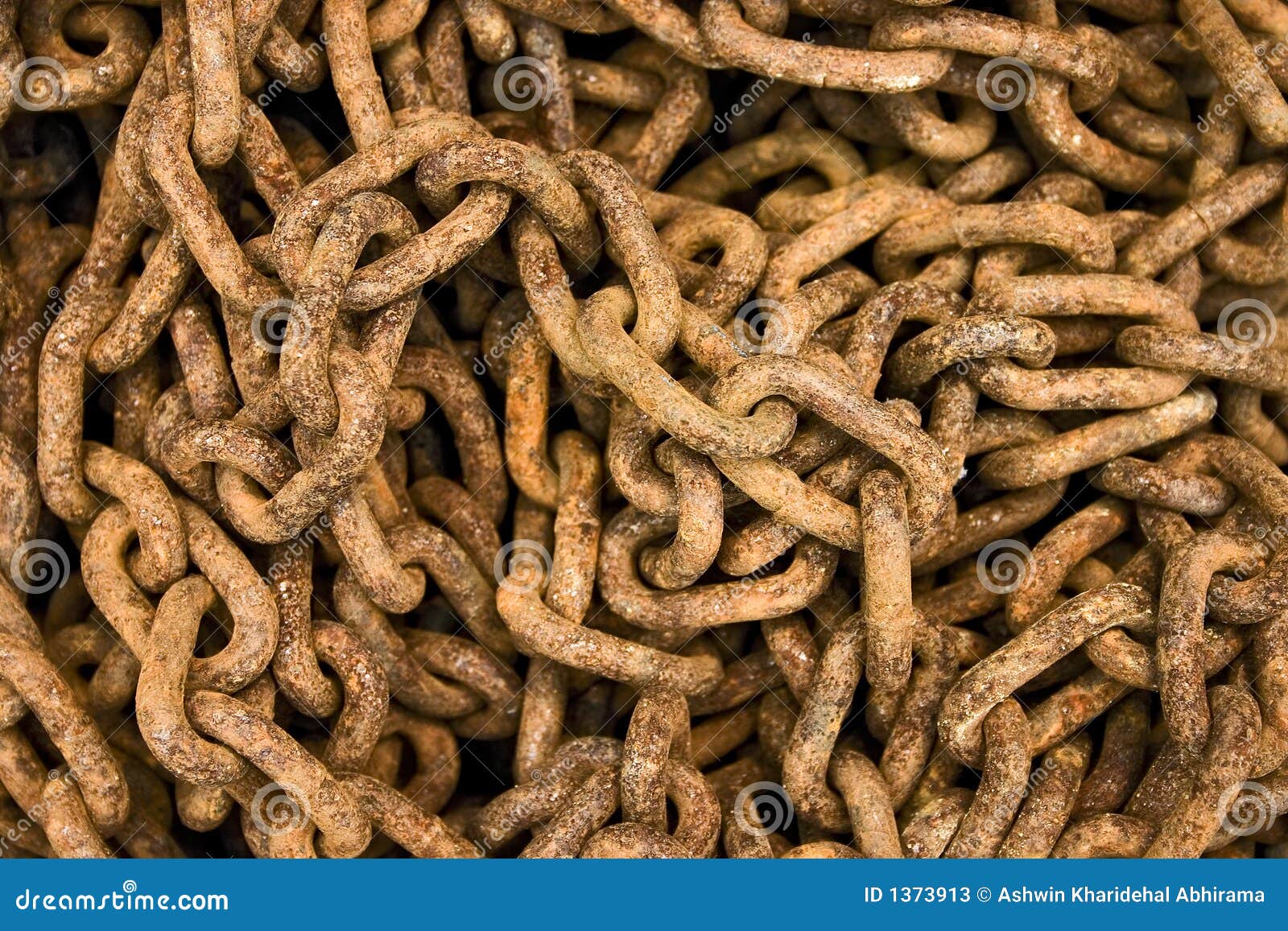 Rusted iron chain stock image. Image of detail, rust, aged - 1373913