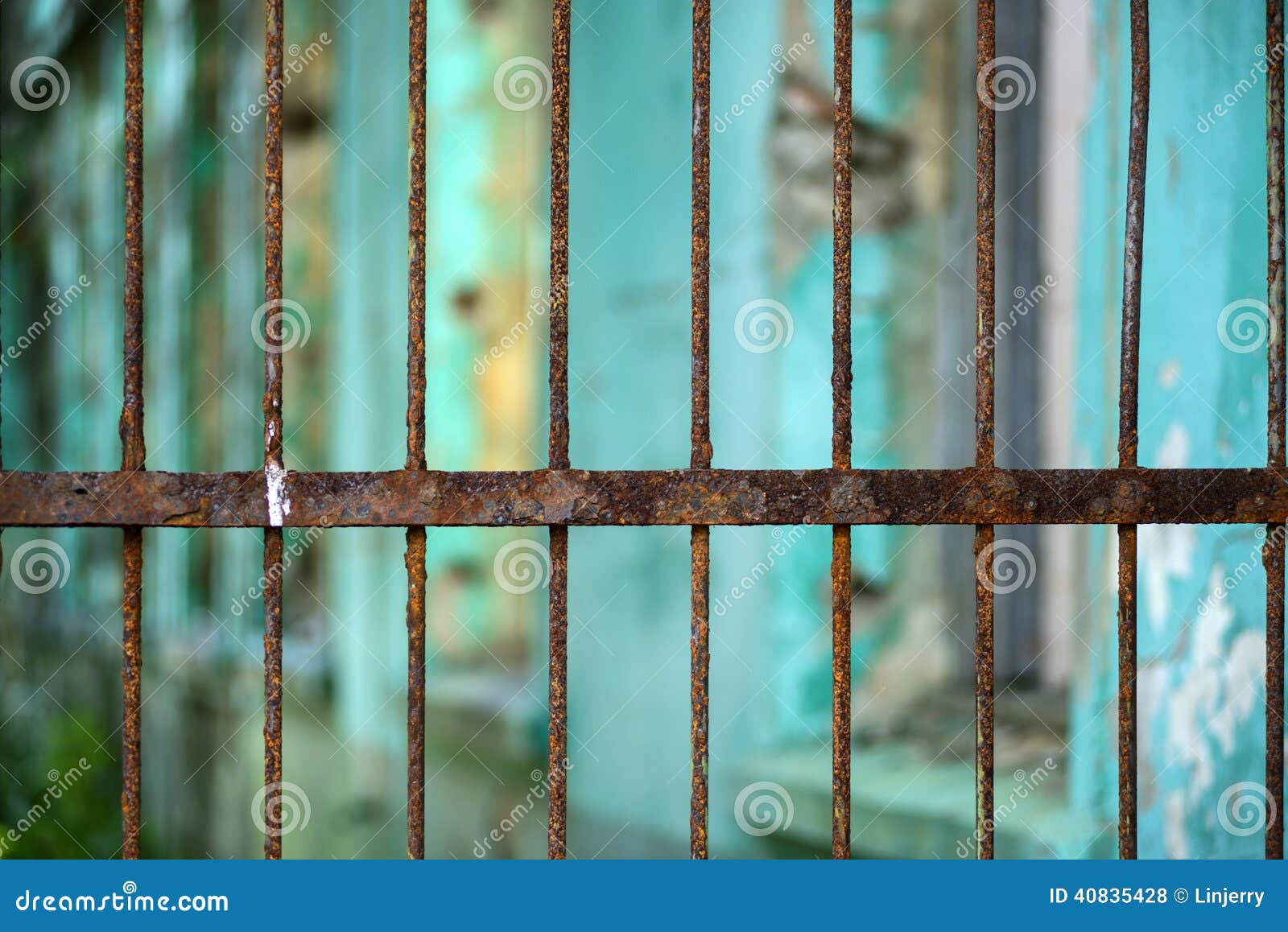 Rusted iron fence stock photo. Image of colorful, brown - 40835428