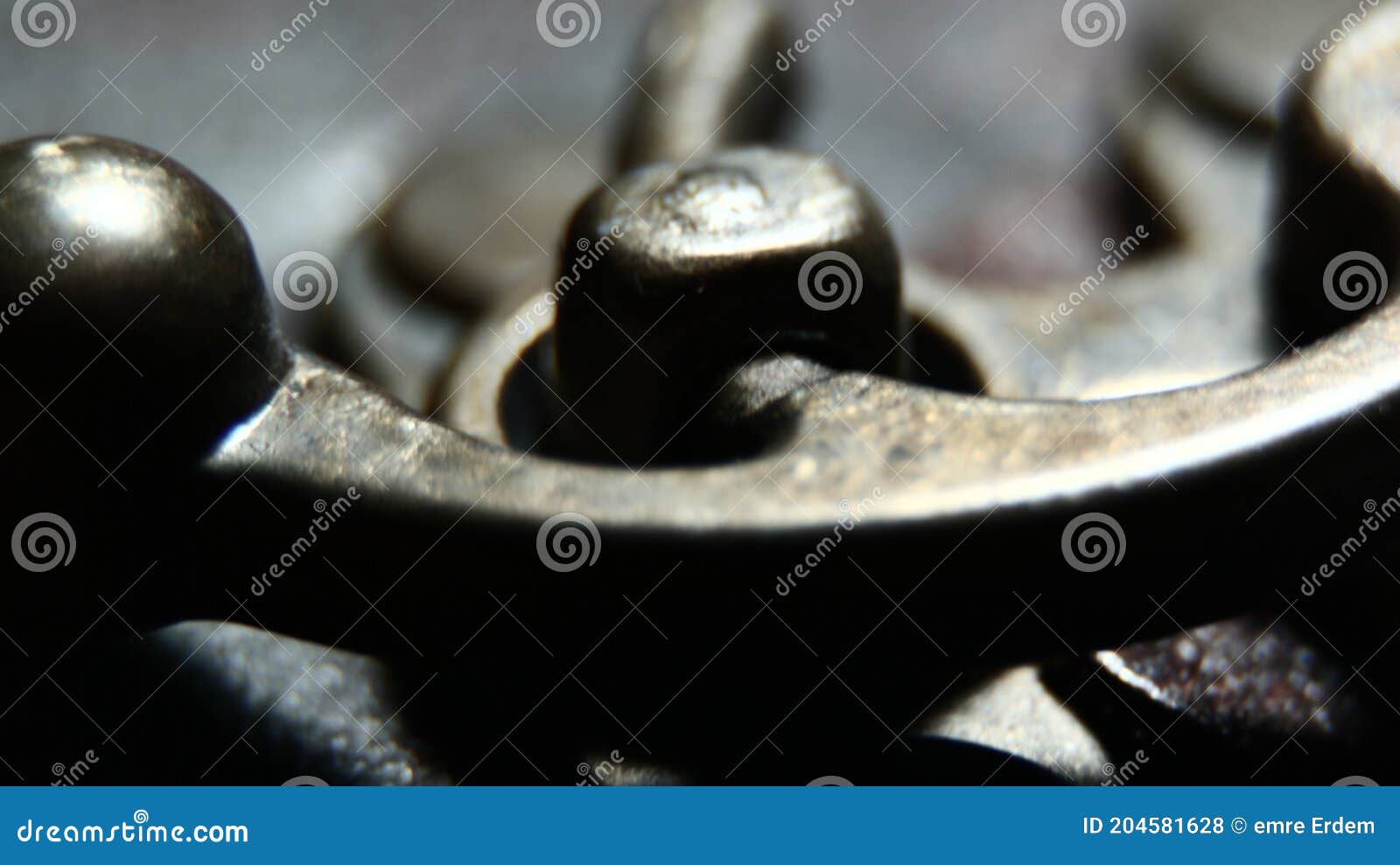 A Rusted Iron Lock Mechanism that Can Engage Stock Photo - Image of ...