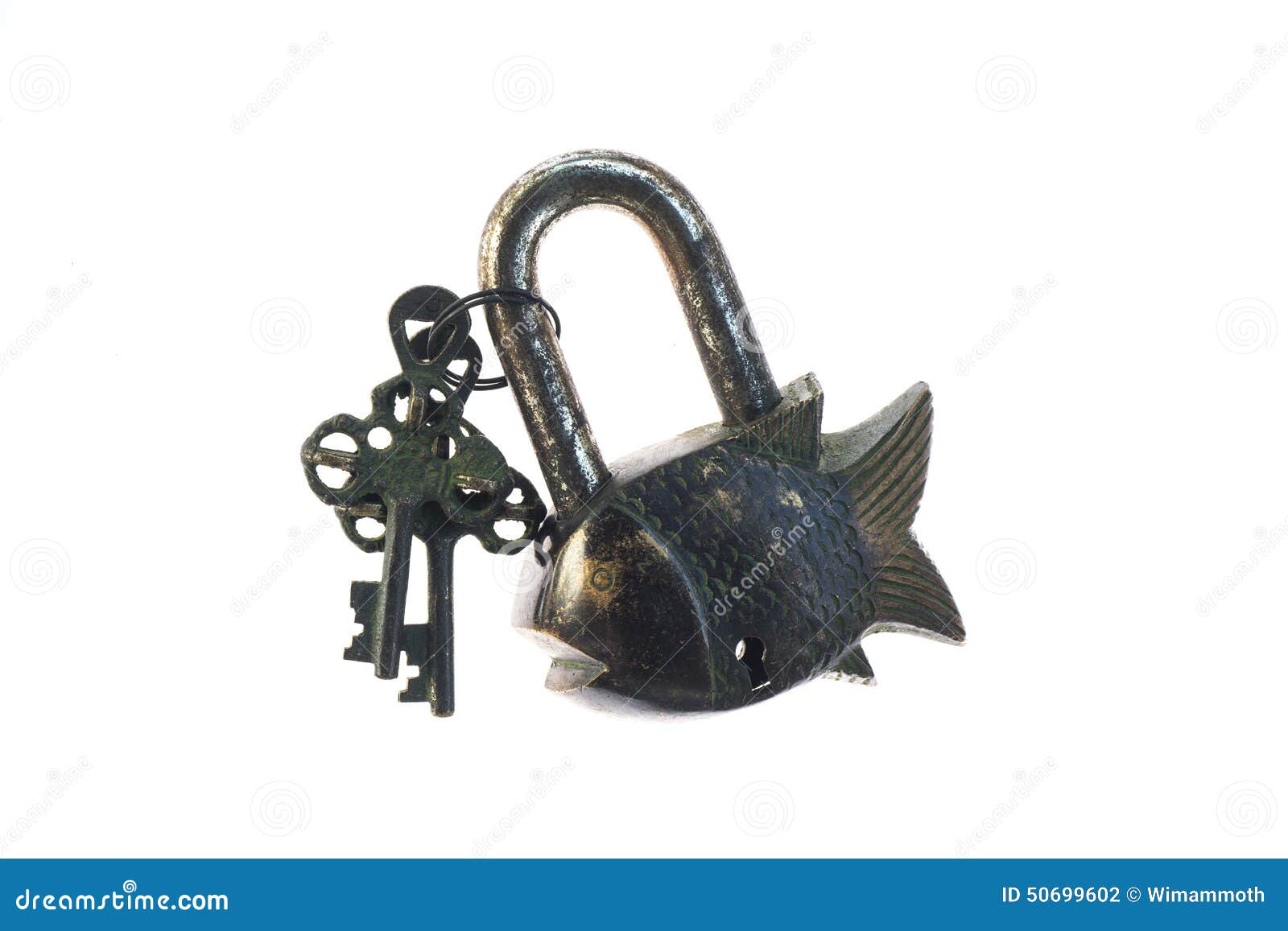 Rusted Lock and Keys Attached on a Keyring Stock Photo - Image of ...