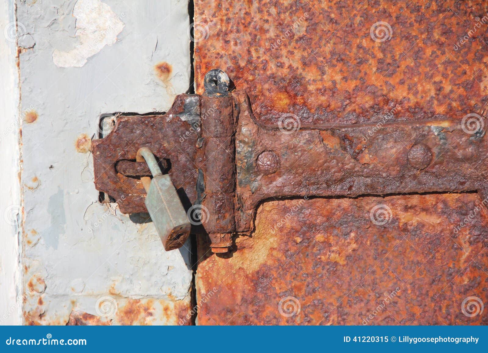 Rusted lock stock image. Image of rough, closeup, lock - 41220315