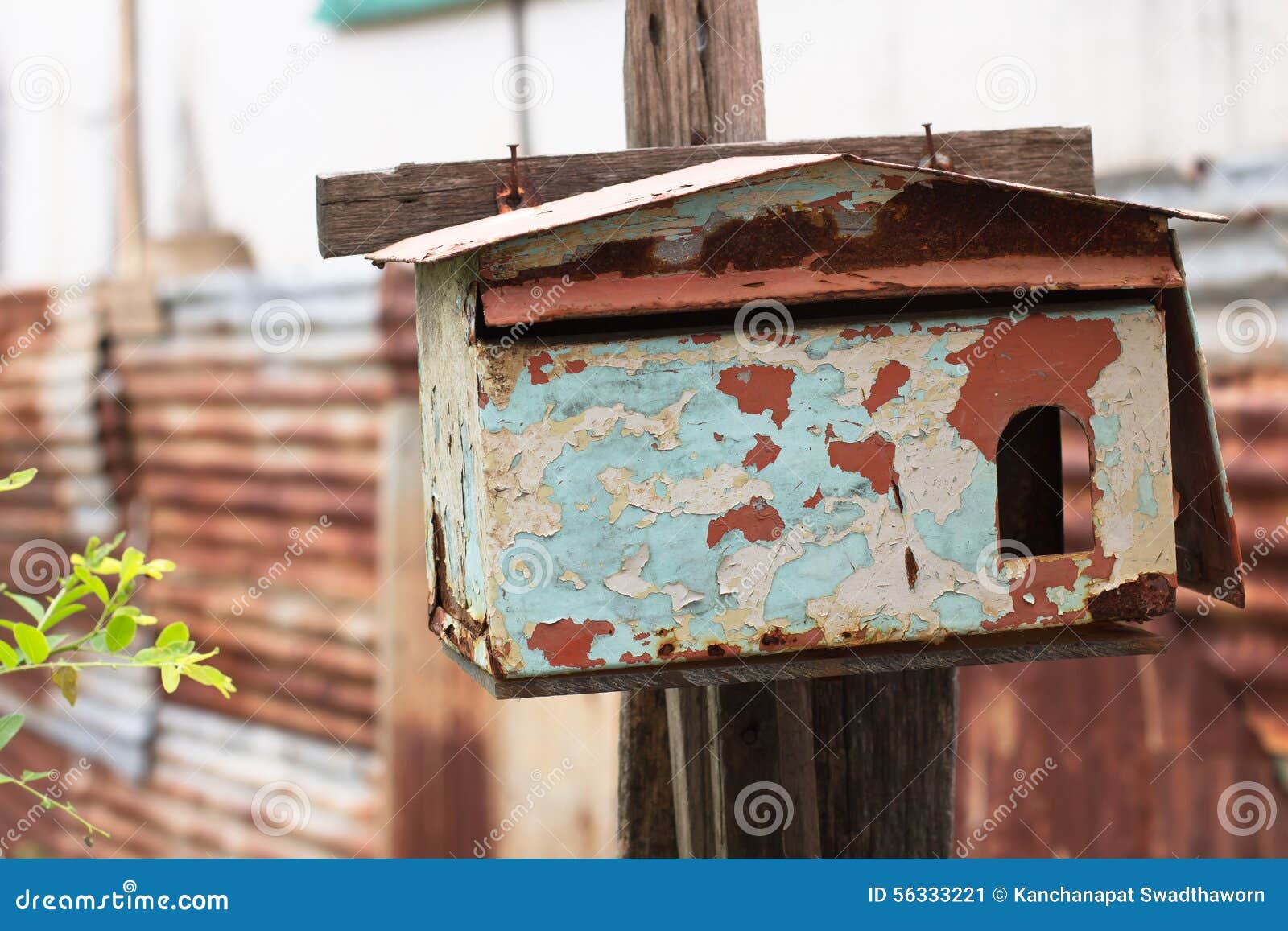 Rusted Mailbox stock image. Image of houses, mail, coating - 56333221