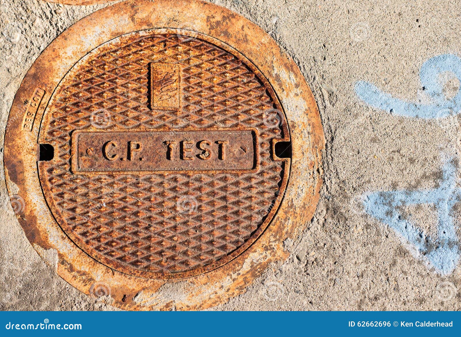 Rusted Manhole Cover stock photo. Image of city, abstract - 62662696