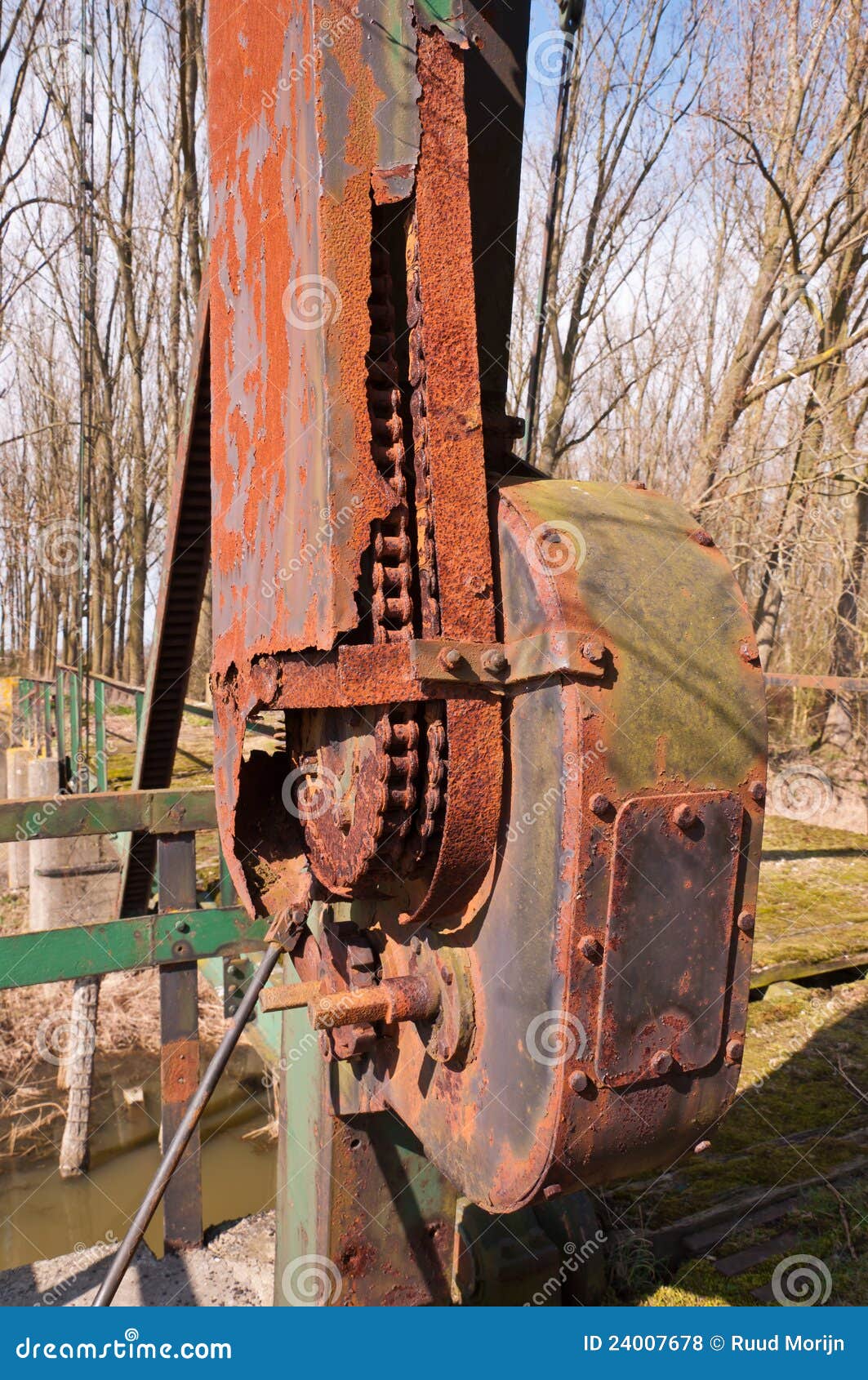 Rusted Mechanical Power Transmission Stock Photo - Image of europe ...