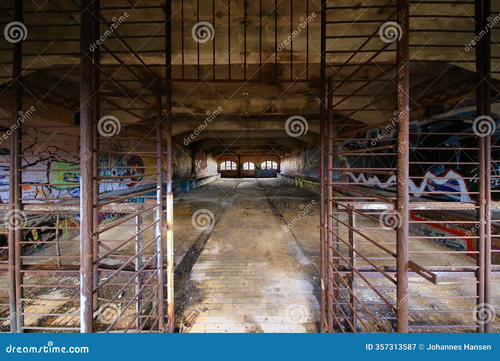 Rusted Metal Bars in an Abandoned Slaughterhouse Editorial Photography ...