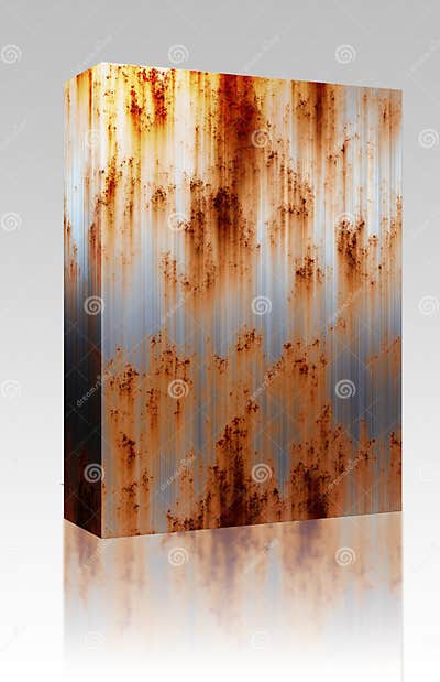 Rusted metal box package stock illustration. Illustration of container ...