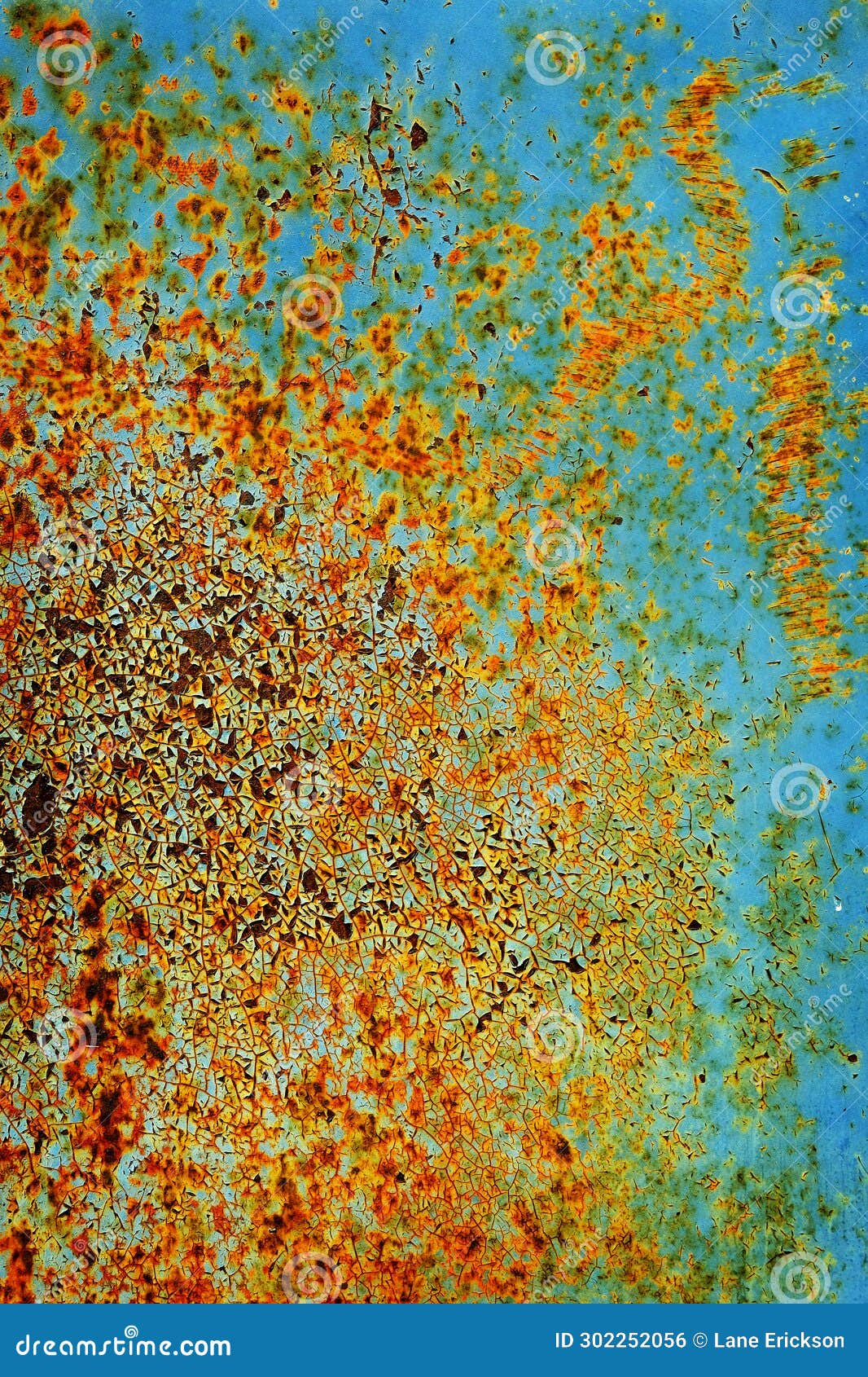 Rusted Metal Cracked Texture of Old Paint Steel Surface Stock Photo ...