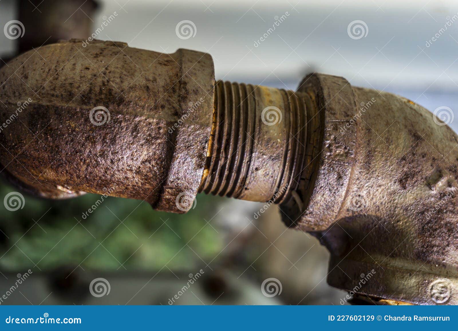 Rusted Metal Elbow Piping Connector Stock Image - Image of aged ...