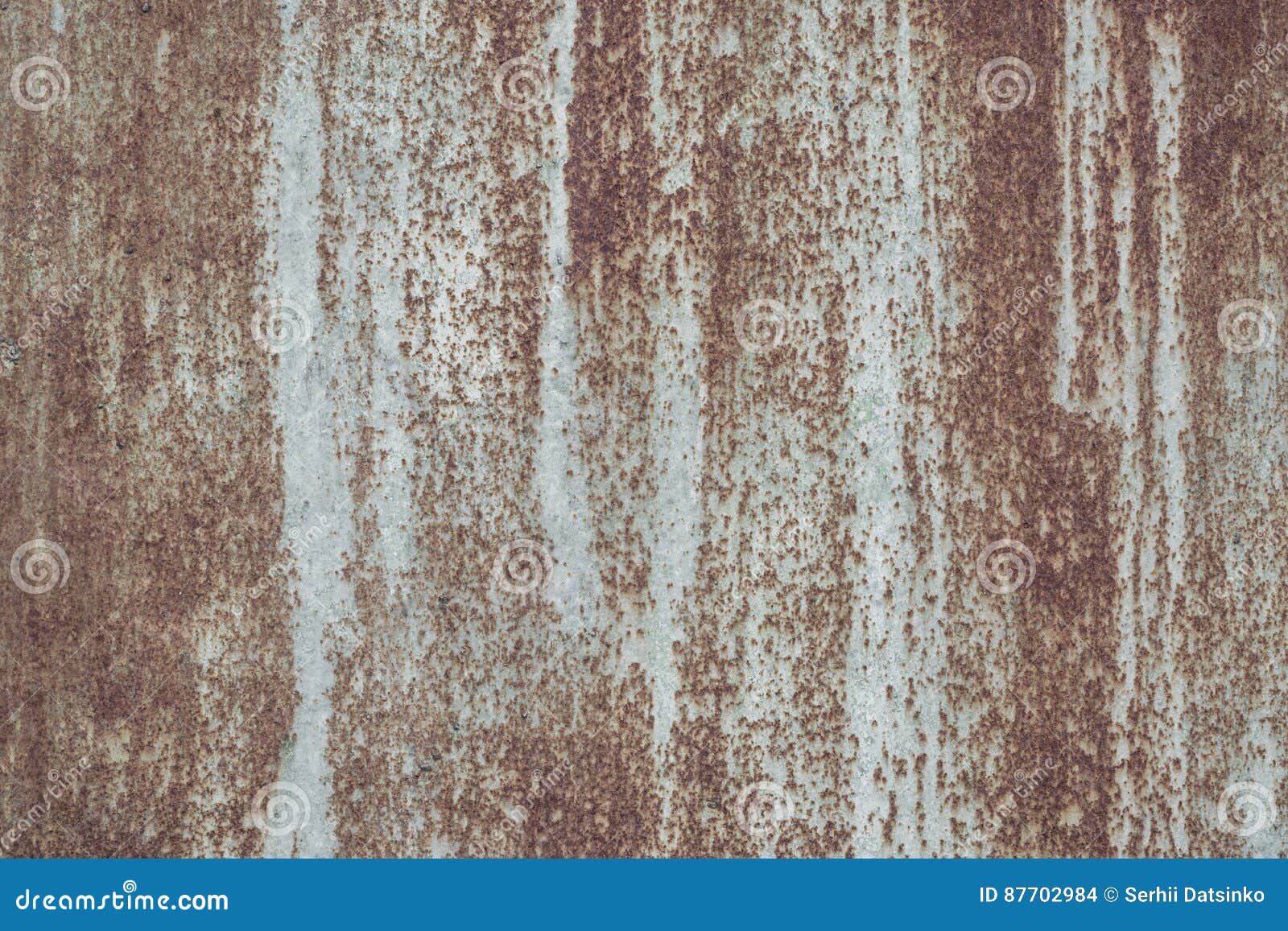 Rusted Metal with Faded Paint and Worn Texture Stock Photo - Image of ...
