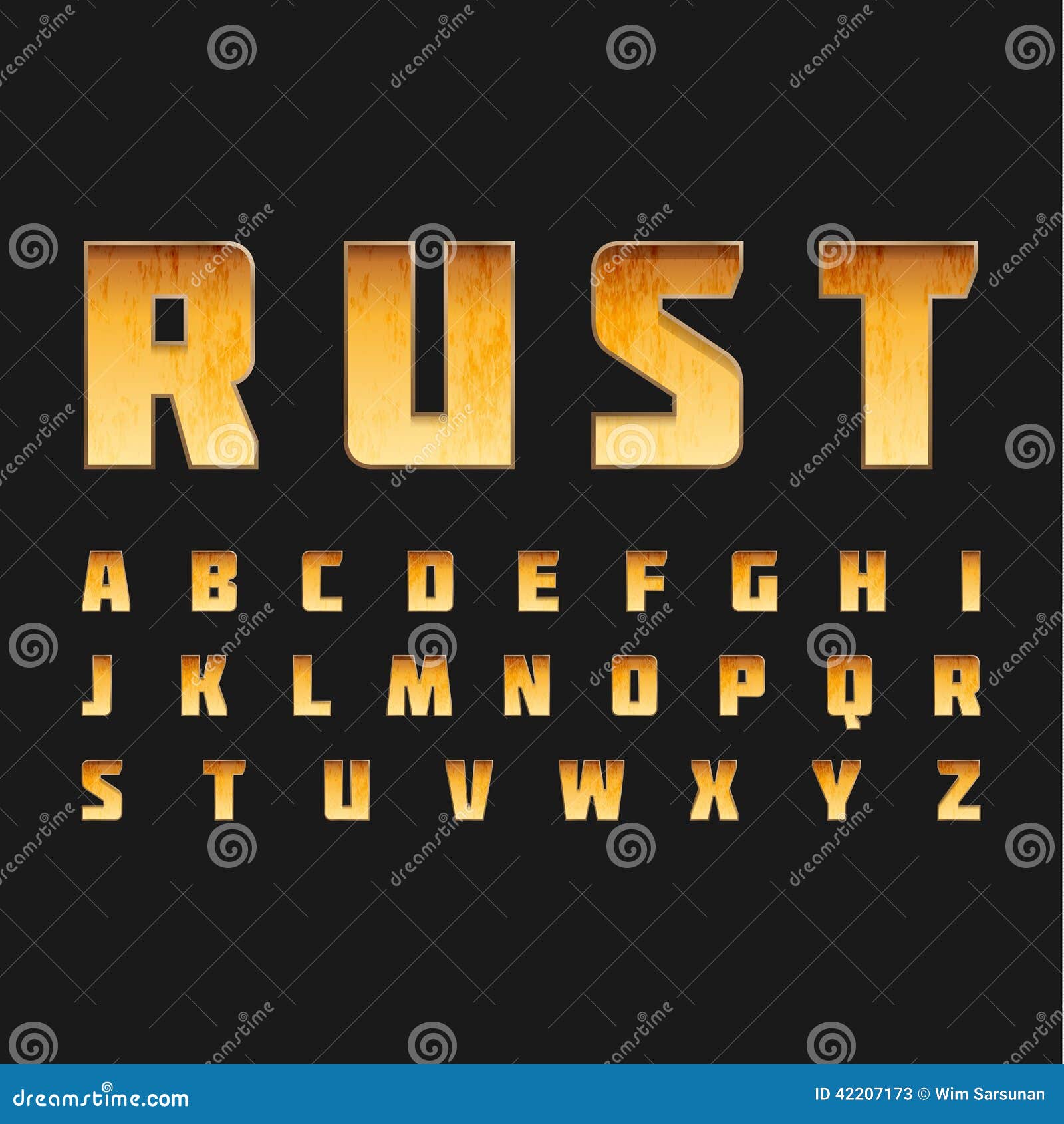 Rusted metal font design stock vector. Illustration of dirt - 42207173