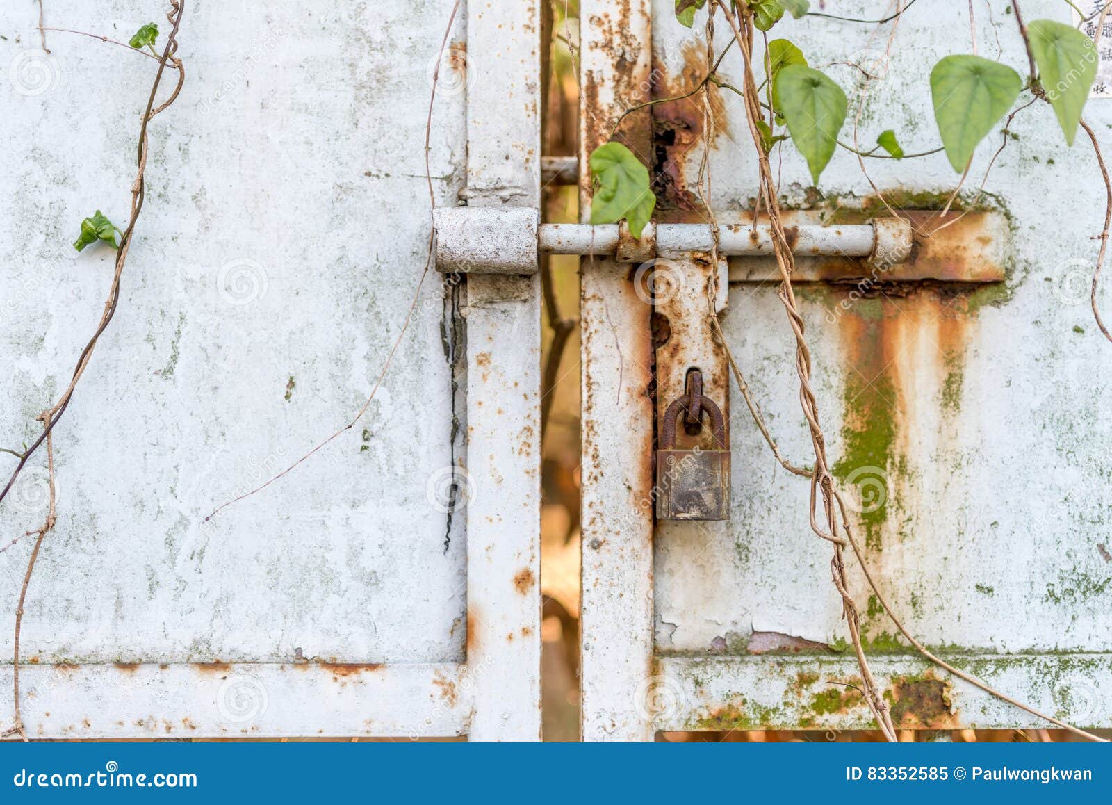 Rusted Metal Gate stock image. Image of defending, dirty - 83352585