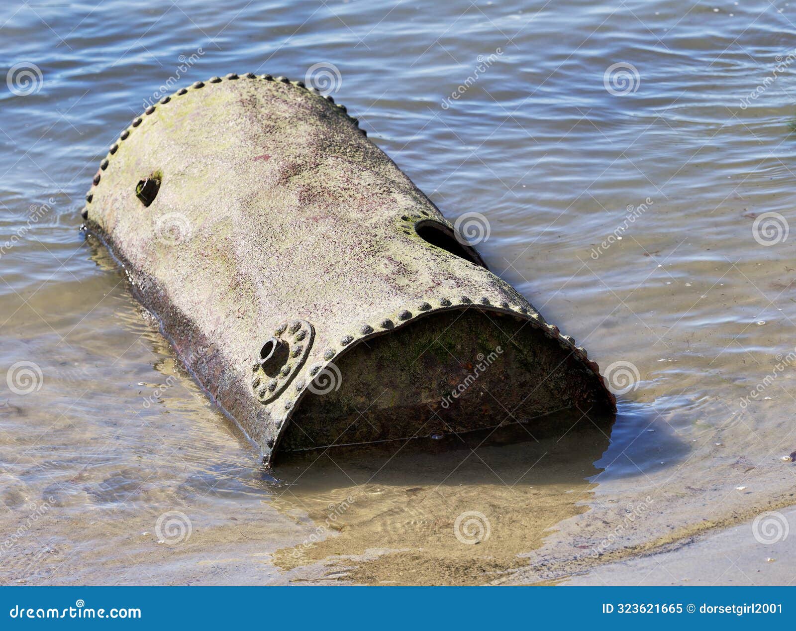 Rusted Metal Objects from an Old Tip at Lyme Regis Stock Image - Image ...