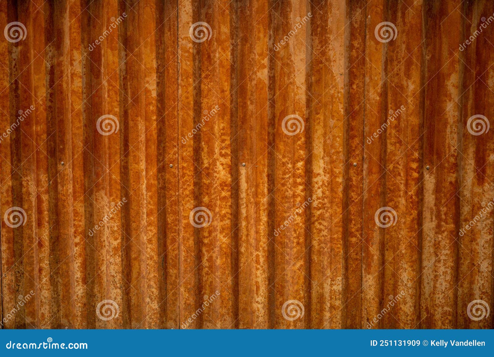 Rusted Metal Panel Fence stock image. Image of built - 251131909