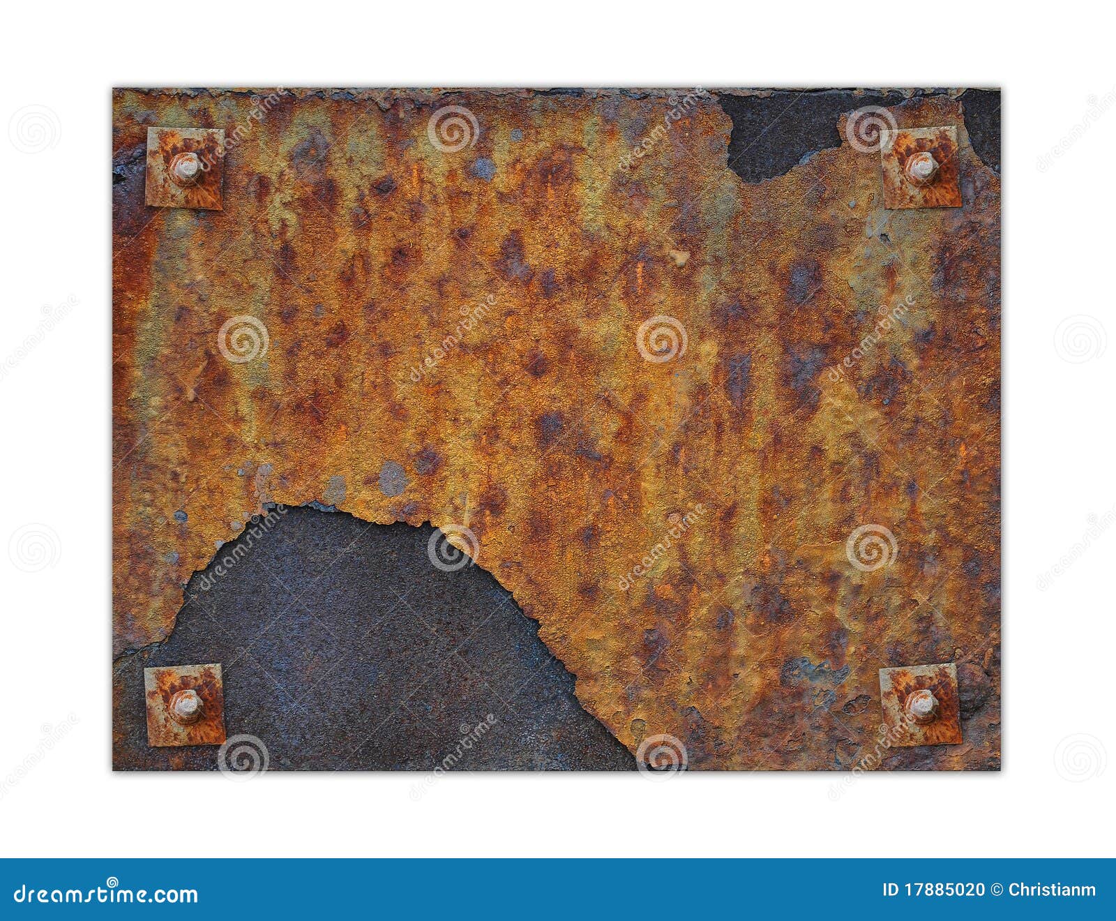Rusted Metal Plate stock photo. Image of metal, panel - 17885020