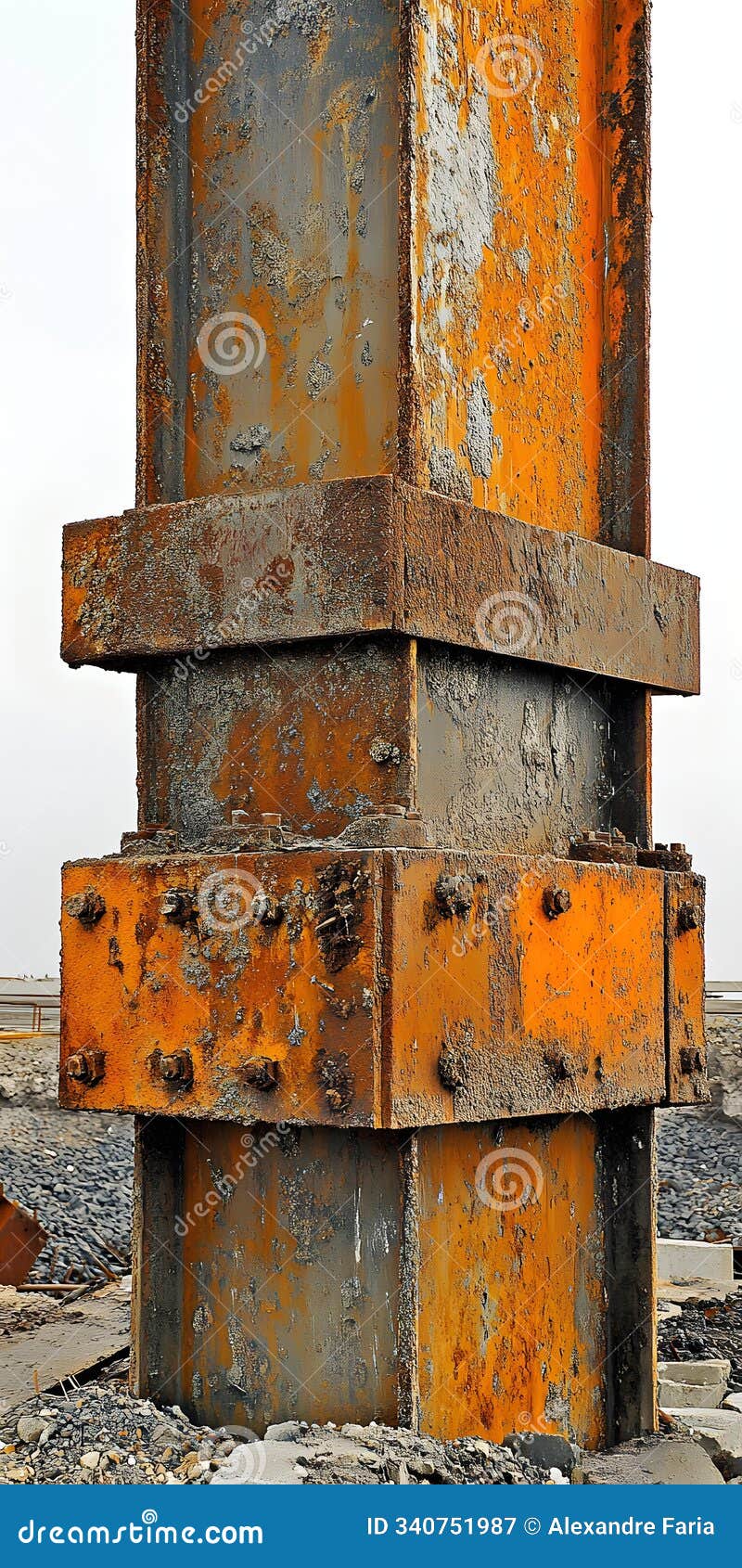 Rusted Metal Structure with Complex Design Stock Illustration ...