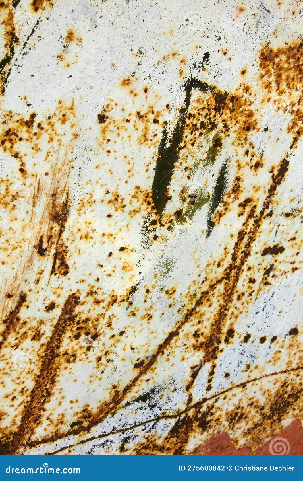 Rusted Metal Surface with Different Structures and Colors Stock Photo ...