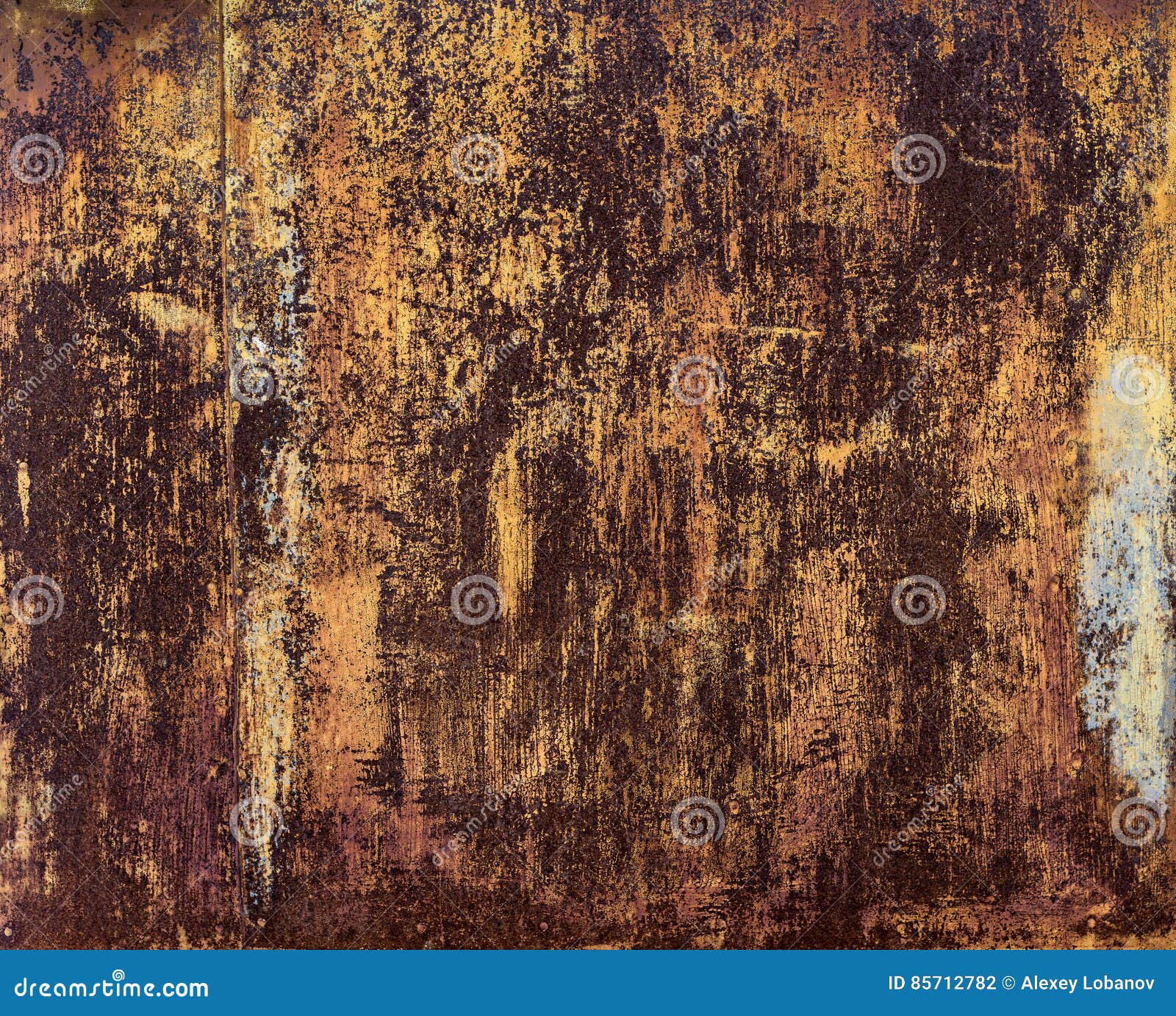 Rusted Metal Surface with Paint Residues Stock Photo - Image of effect ...
