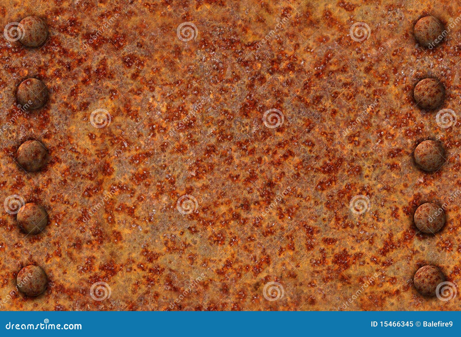 Rusted Metal Surface with Rivets Stock Image - Image of orange ...