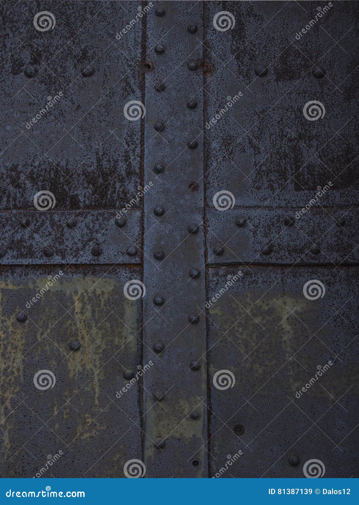 Rusted Metal Texture with Rivets Stock Image - Image of metallic, rusty ...